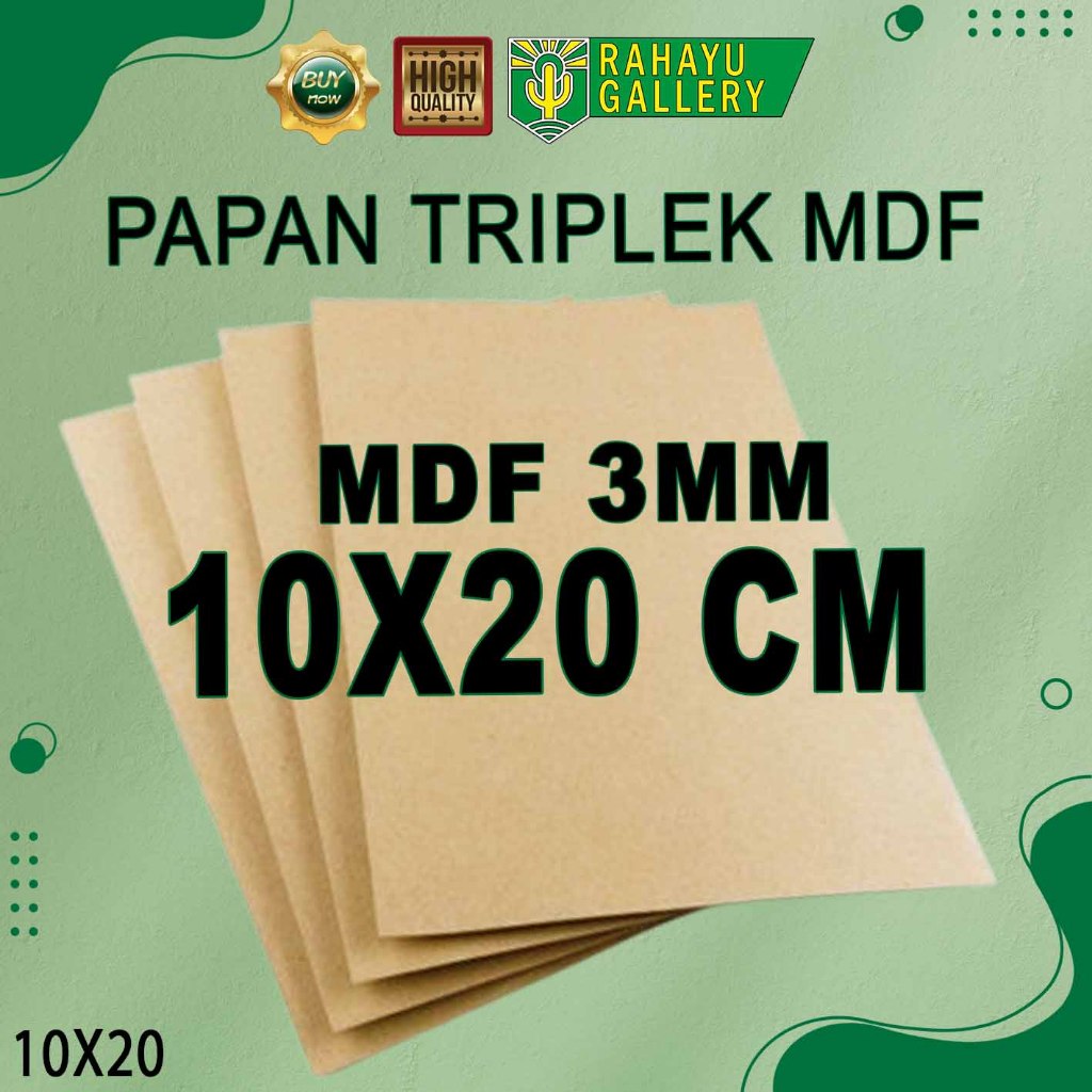 Jual Triplek MDF / Papan MDF Potongan Size 10x20cm 3mm | Shopee Indonesia