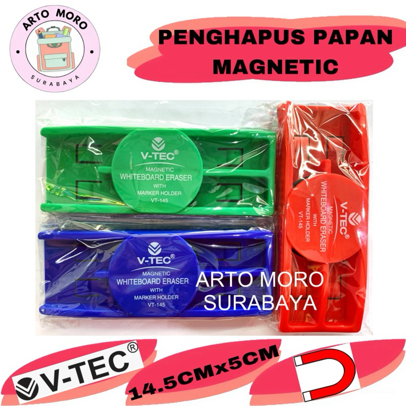 Jual PENGHAPUS PAPAN TULIS + TEMPAT KAIT SPIDOL MAGNETIC VTEC READY ...