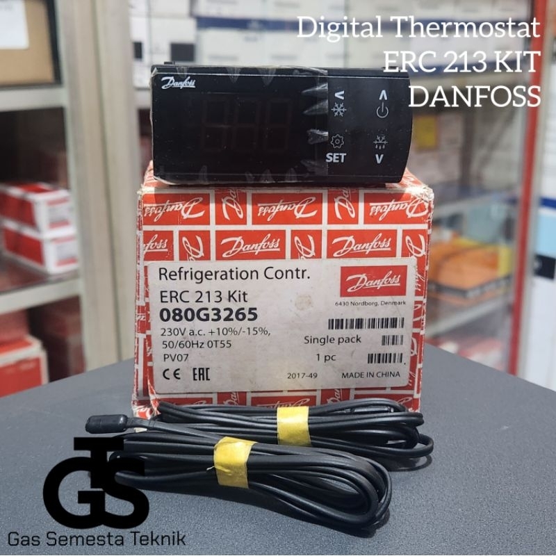 Jual DIGITAL THERMOSTAT DANFOSS ERC 213 KIT | REFRIGERATION CONTROLLER ERC 213 KIT DANFOSS ...