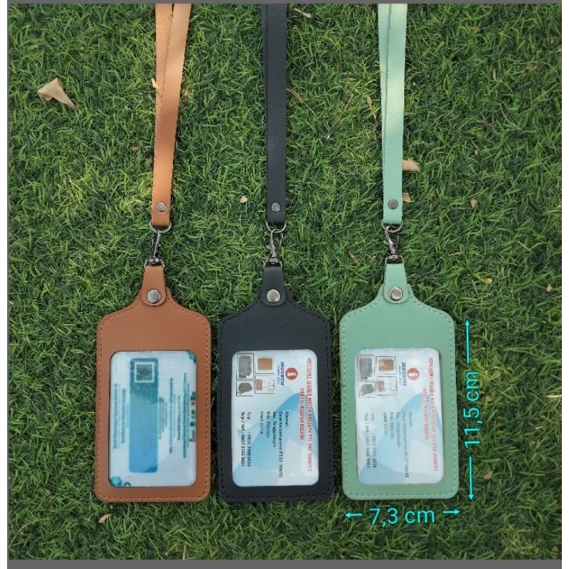 Jual Gantungan id card kulit / Tempat id card kulit | Shopee Indonesia