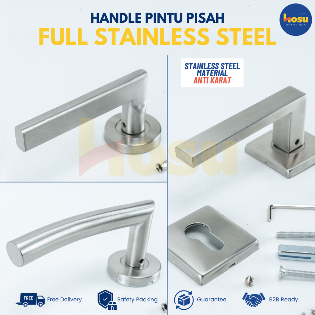 Jual HOSU Handle Pintu Pisah Handle Roset Gagang Pintu Minimalis ...