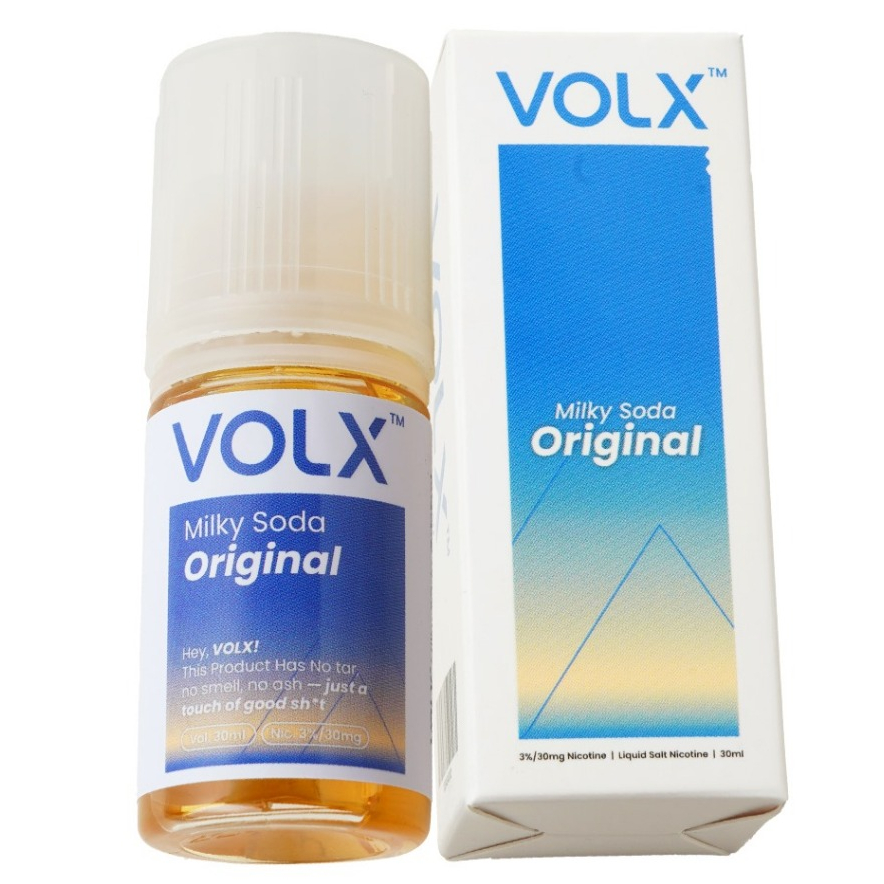Jual Liquid Vape VOLX Milk Soda Original Saltnic 30MG 30ML By VOLX ...
