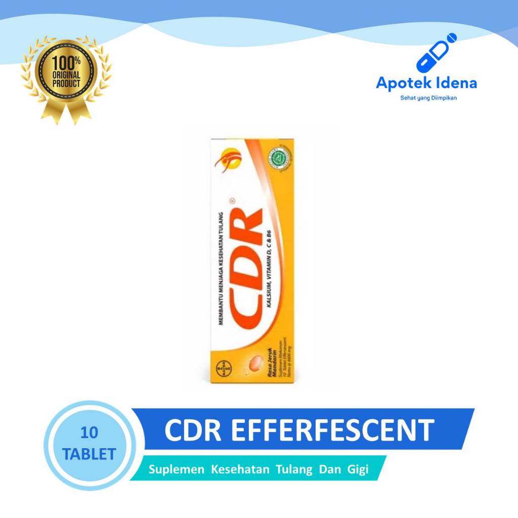 Jual CDR isi 10 Tablet Efferfescent Suplemen Kesehatan Tulang Dan Gigi ...