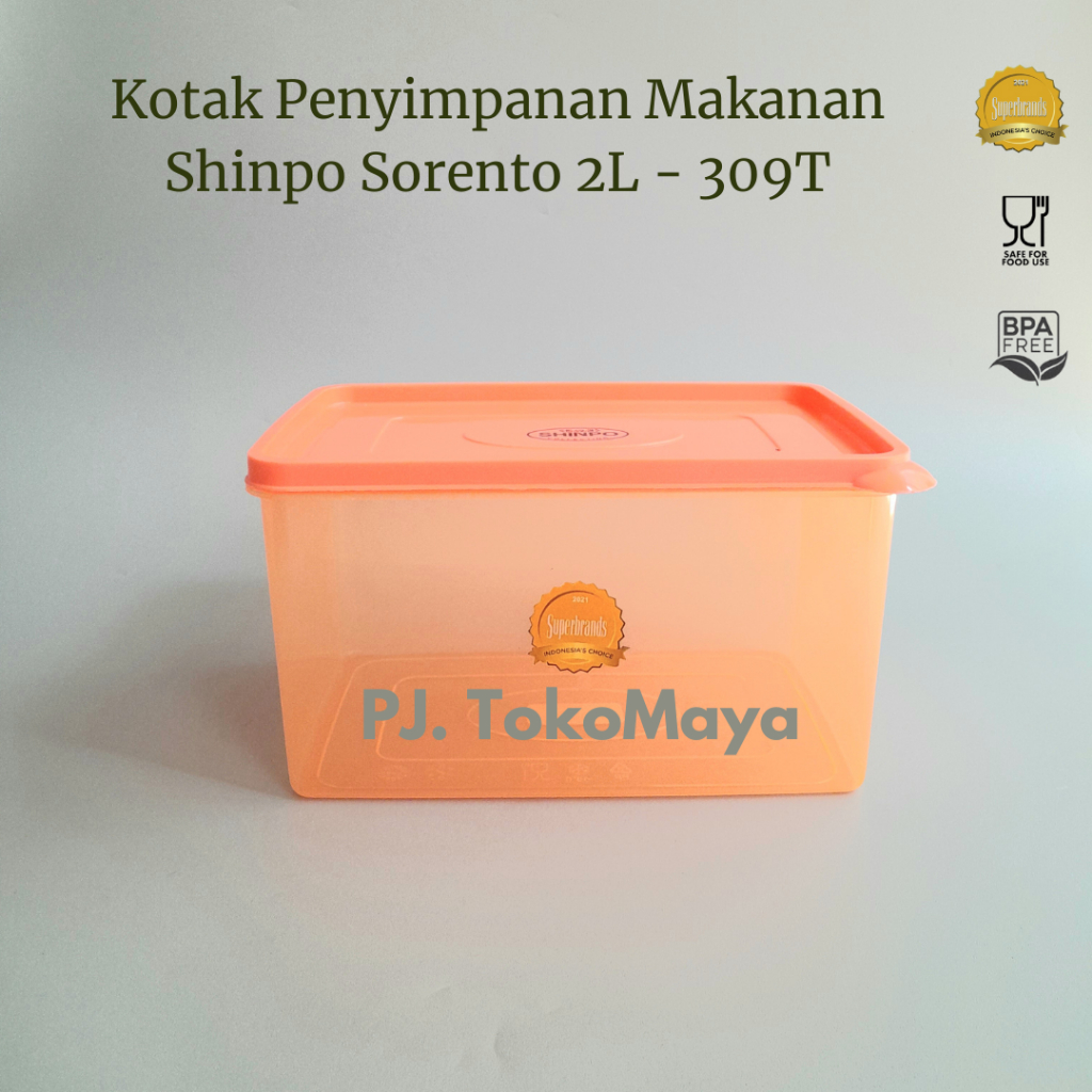 Jual Shinpo Kotak Penyimpanan Makanan 2L / Shinpo Sorento 2L Food ...