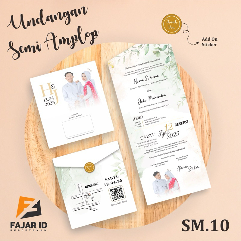 Jual UNDANGAN SEMI AMPLOP PERNIKAHAN PAKAI FOTO | bisa untuk khitan ...