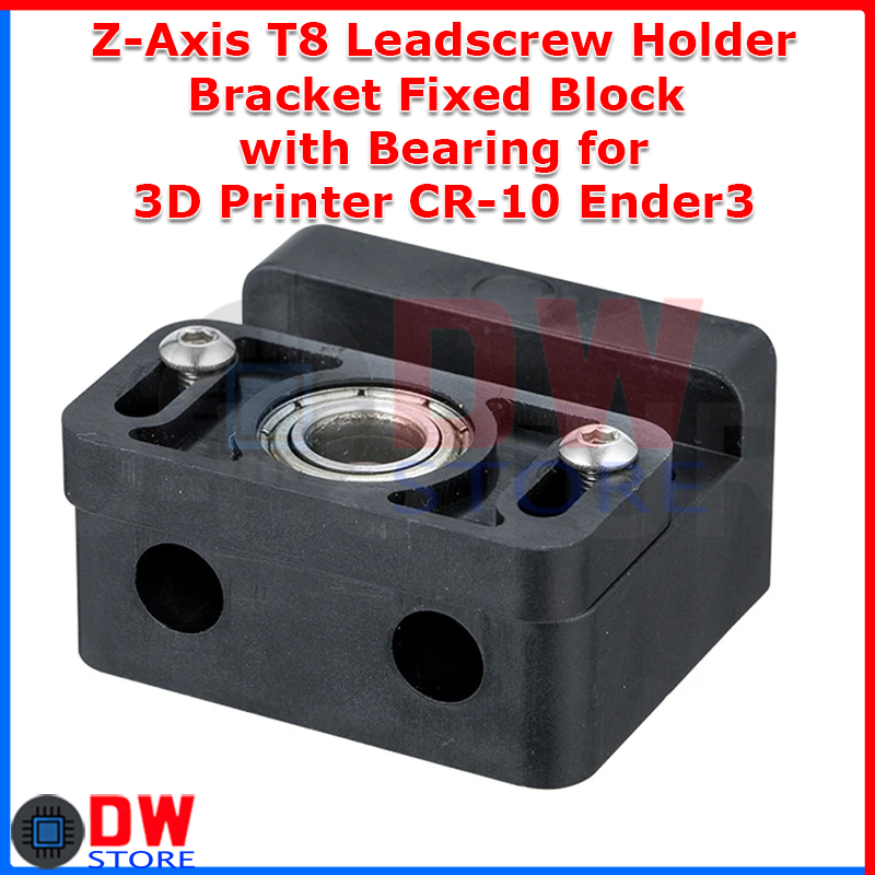 Jual Adjustable Z-Axis T8 Leadscrew Holder Bracket with Bearing Fixed ...
