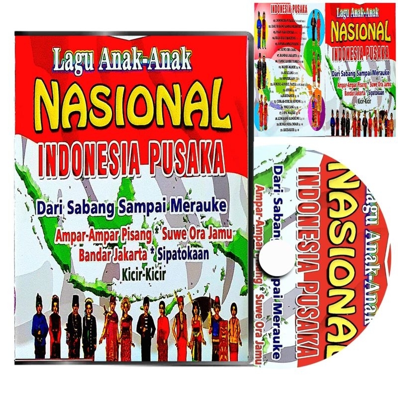 Jual KASET VCD LAGU ANAK SEKOLAH NASIONAL INDONESIA RAYA-LAGU NASIONAL ...