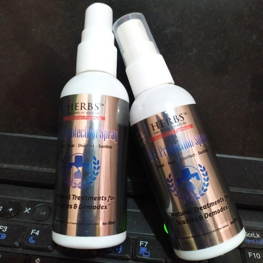 Jual Herbs Ultra Protection Spray 60ML Natural Treatments For Scabies ...