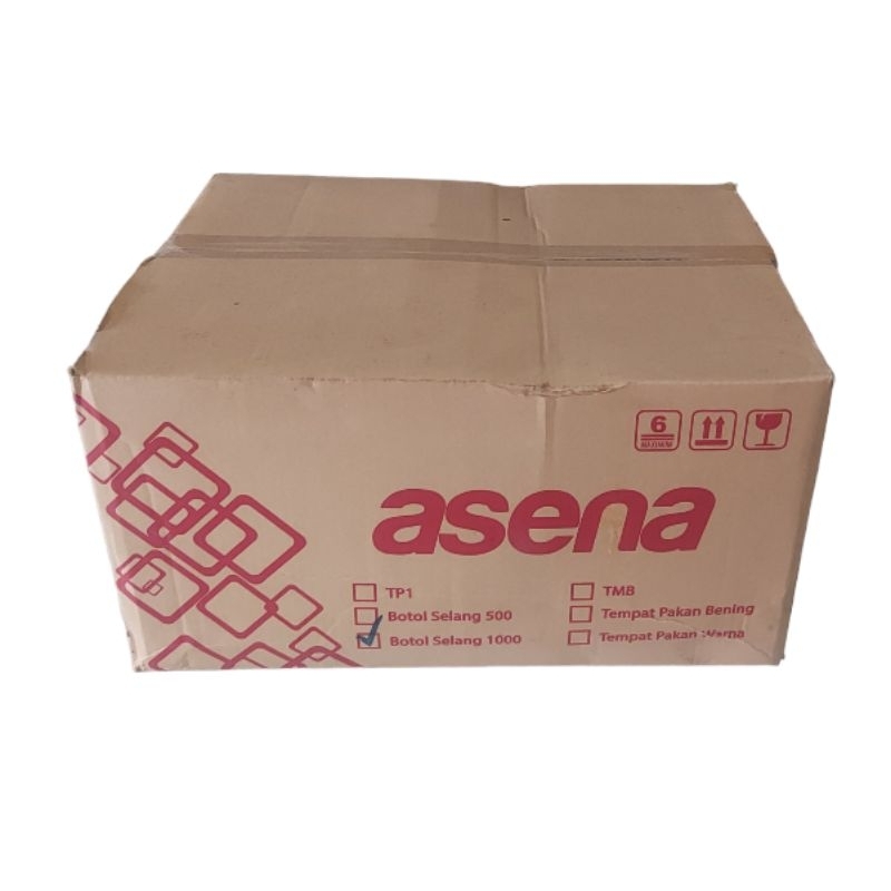 Jual 1 DOS BOTOL SELANG 1 LITER ASENA isi 28pcs | Shopee Indonesia