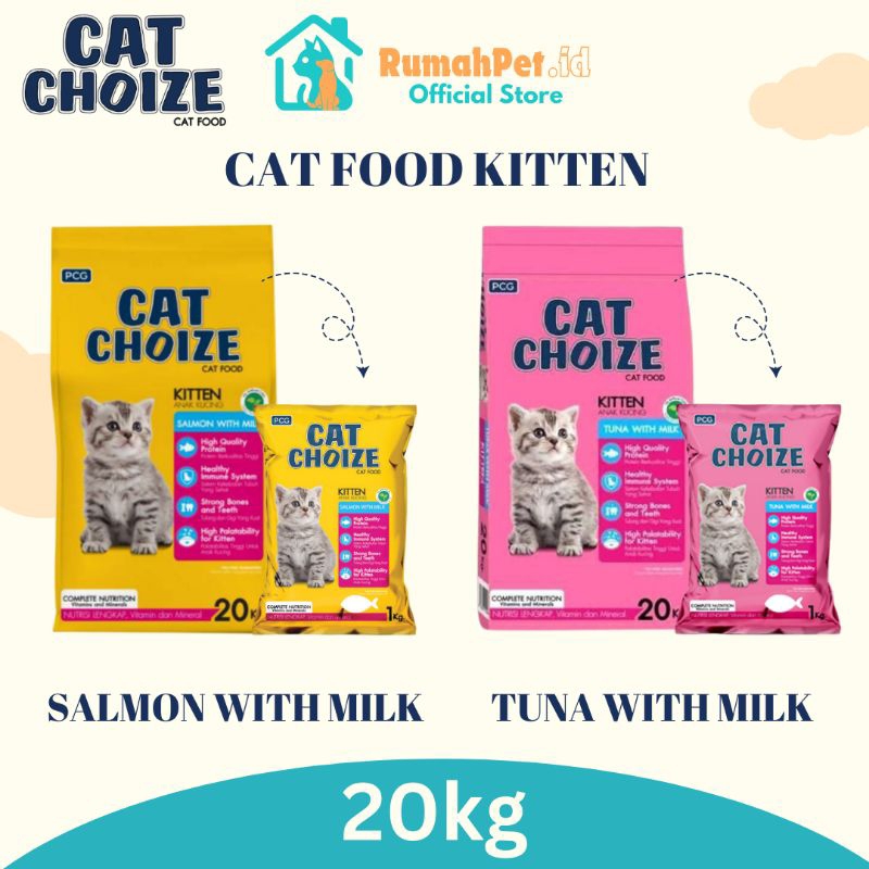 Jual Cat Choize Cat Food Kitten 20kg Cat Choize Makanan Anakan Kucing ...