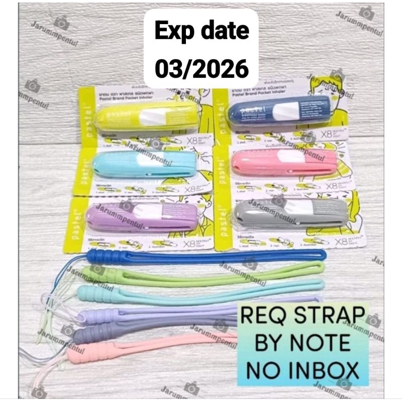 Jual Pastel 2in1 Inhaler Solid Color / Pastel Inhaler Thailand ...