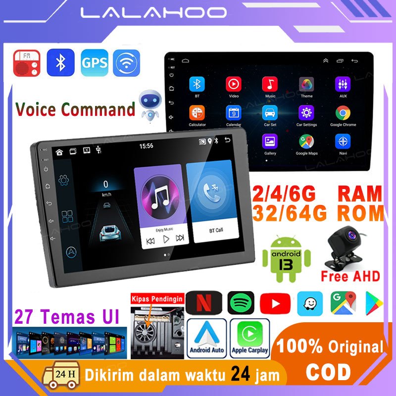 Jual with cooling system 6G+64G Android 13 Head Unit 7/9/10 Inch IPS Layer Mobil Navigasi Untuk ...