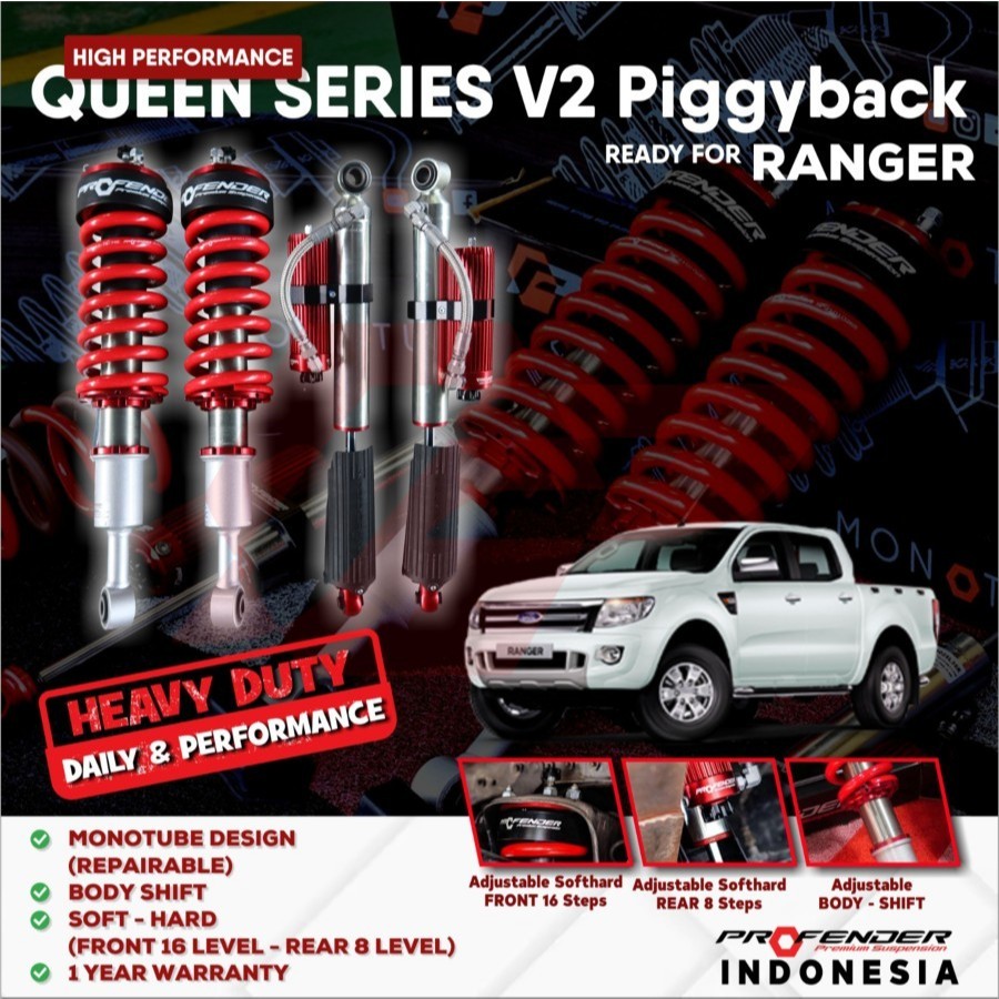 Jual Shockbreaker Coilover PROFENDER QUEEN SERIES V1 V2 V2 Piggyback ...