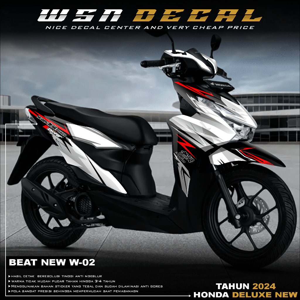 Jual Decal Sticker Honda Beat NEW 2024 2025 2026 Full body - Stiker ...