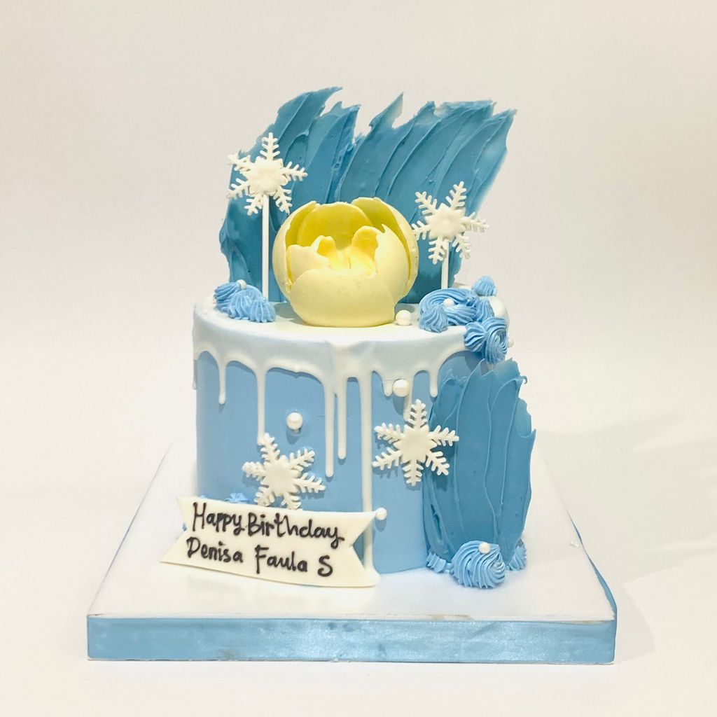 Jual Kue Ulang Tahun/Birthday Cake/Kue Ultah Tema Snow/Kue Birthday jakarta | Shopee Indonesia