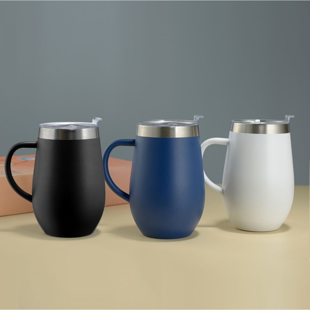 Jual TM4041 Mug Telur Gagang Mug Egg Cangkir Stainless 360ml Tumbler ...