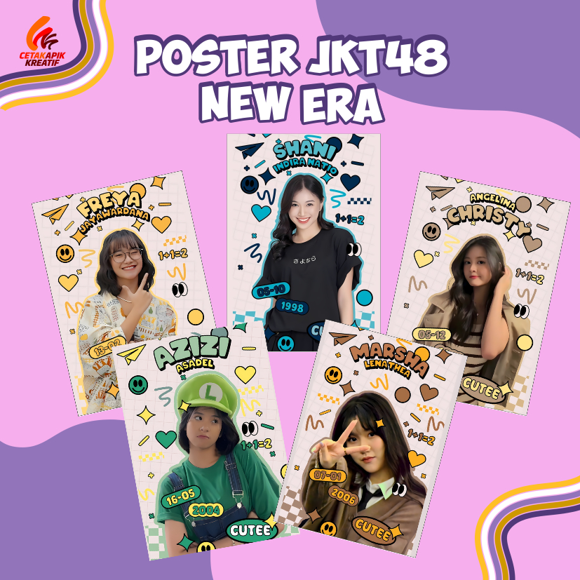 Jual ( isi 20 ) Poster JKT48 EDISI NEW ERA/ PAJANGAN DINDING JKT48 ...