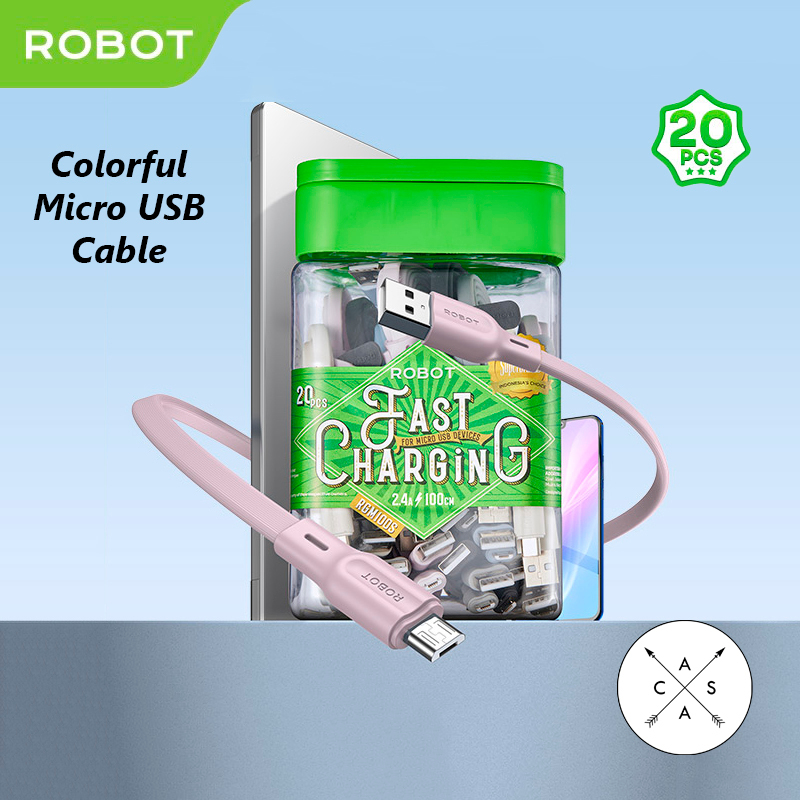 Jual Robot RGM100S Micro USB Data Kabel Data Colorful (1 Toples isi ...