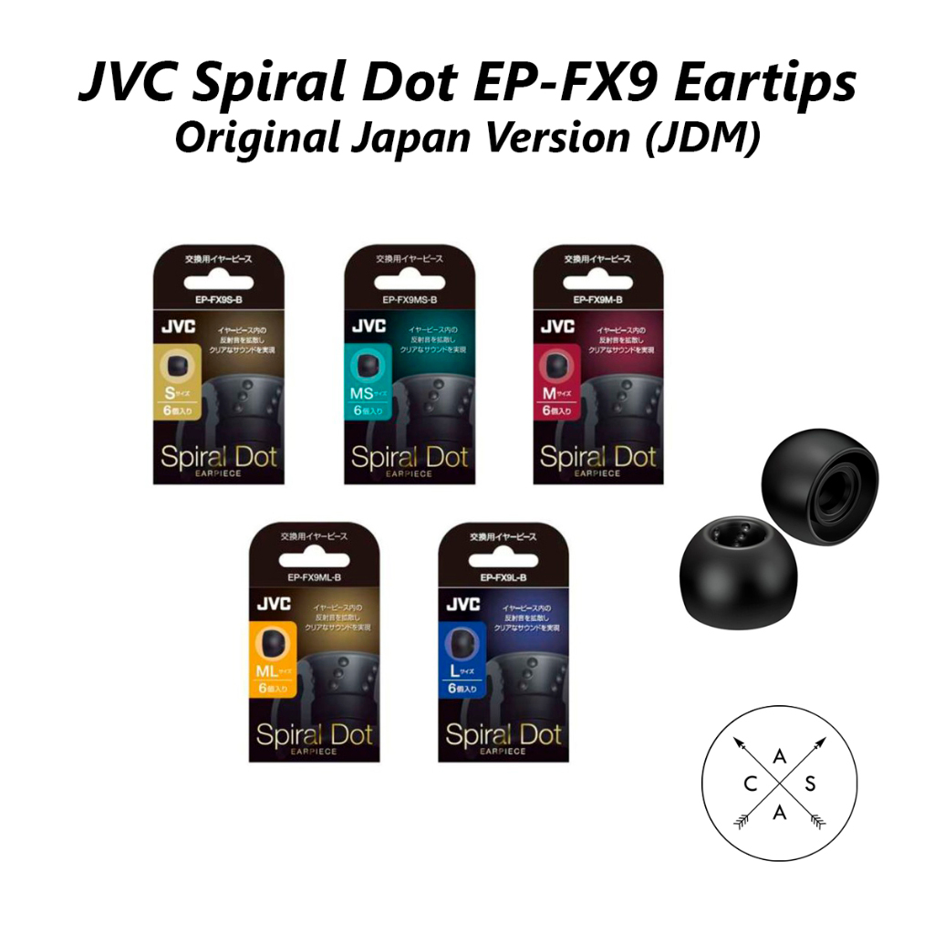 Jual JVC Spiral Dot EP-FX9 Japan Version JDM Silicone Eartips Ear tip ...