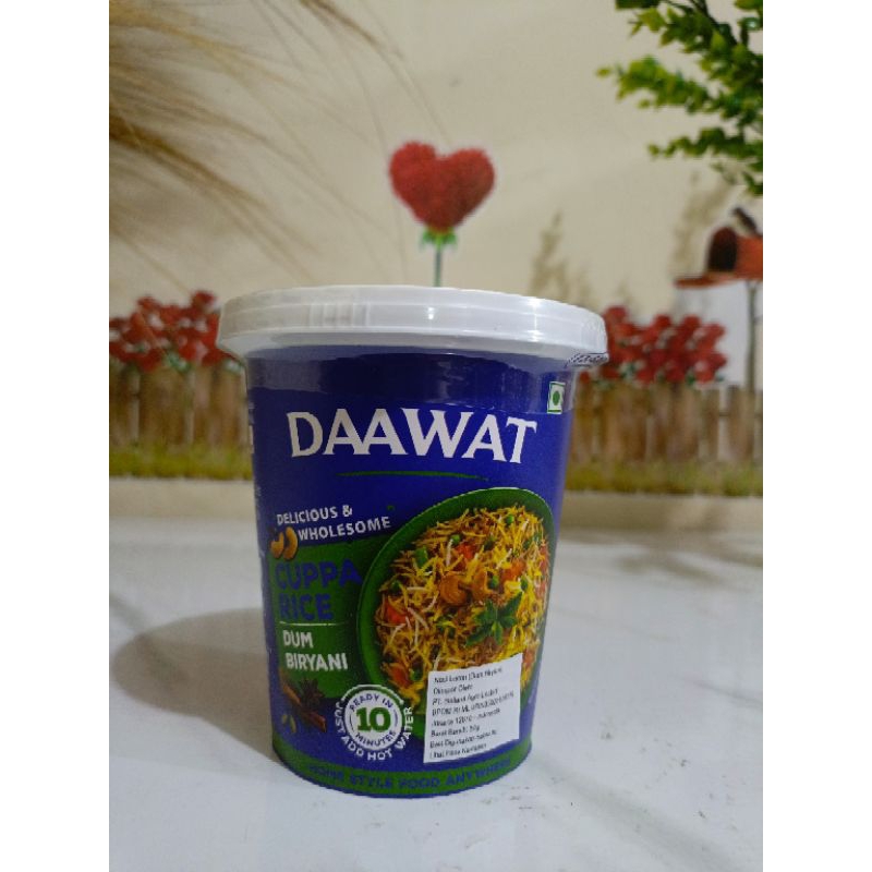Jual Daawat Cuppa Rice Dum Biryani Instan Nasi Biryani Instan 87gr ...