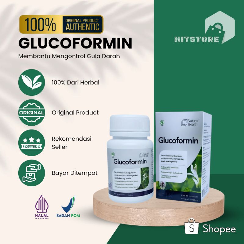 Jual GLUCOFORMIN 100% Asli Original Suplemen Kesehatan Diabetes Kencing ...