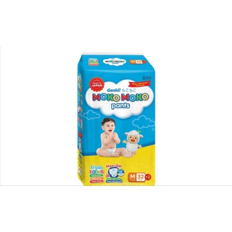 Jual Popok Moko Moko Tipe Celana ukuran M, L ,dan XL / Popok Genki Moko ...