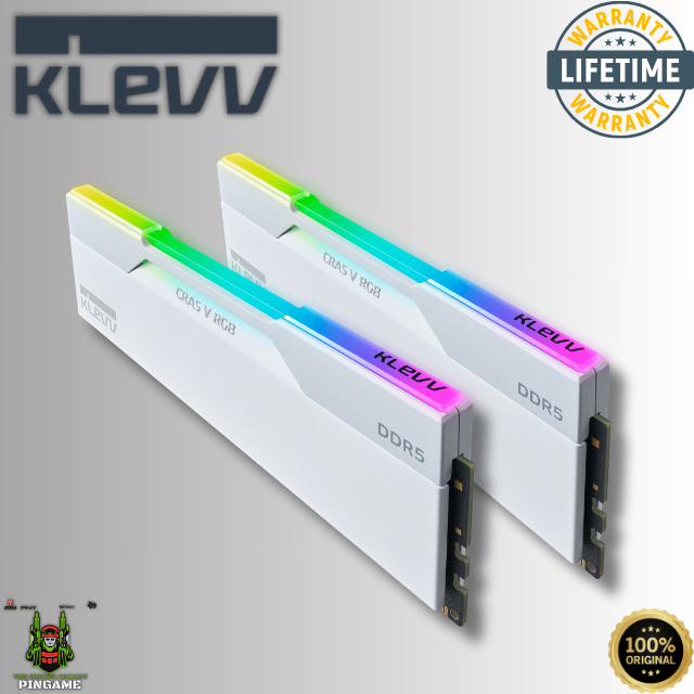 Jual KLEVV CRAS V RGB DDR5 Brilliant White PC57600 7200MHz 32GB (2X16GB ...