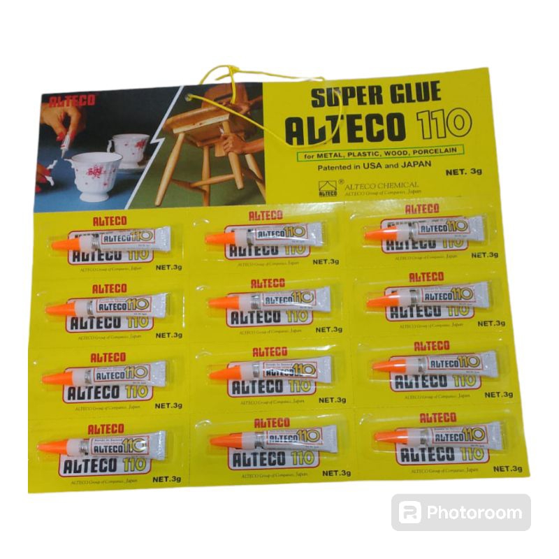 Jual Lem alteco super glue 1 rtg isi 12 pcs | Shopee Indonesia