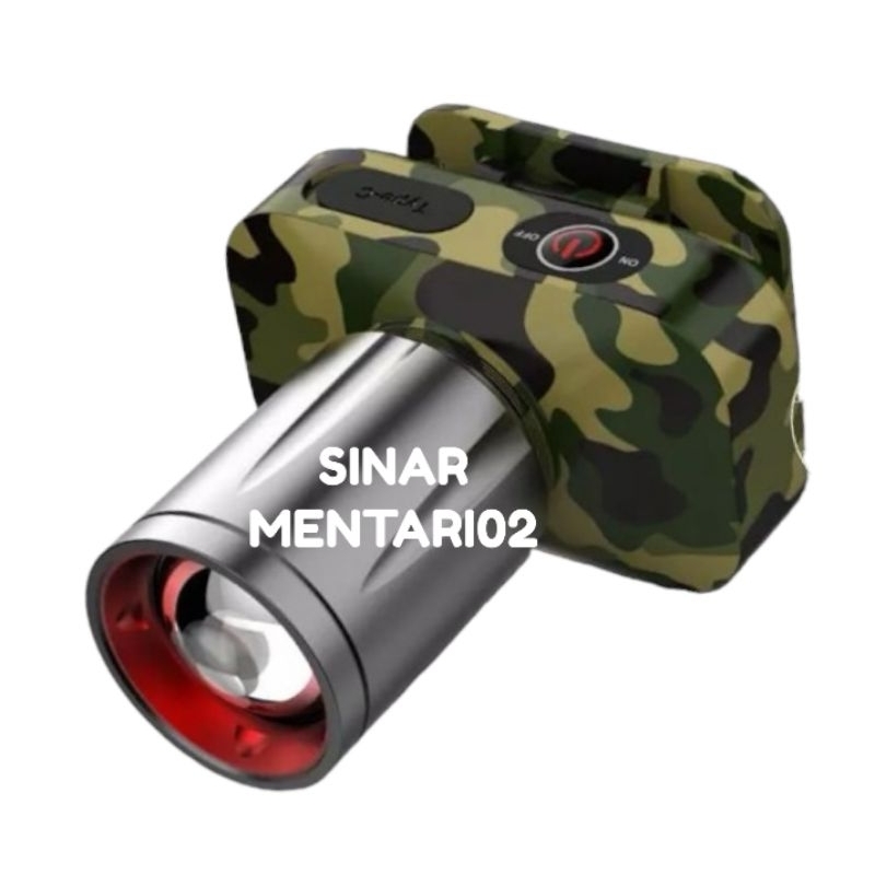 Jual Senter Kepala Cas Zoom LED Laser 1100 Lumen Aoki Pro Plus Limited Edition 3 Mode ...