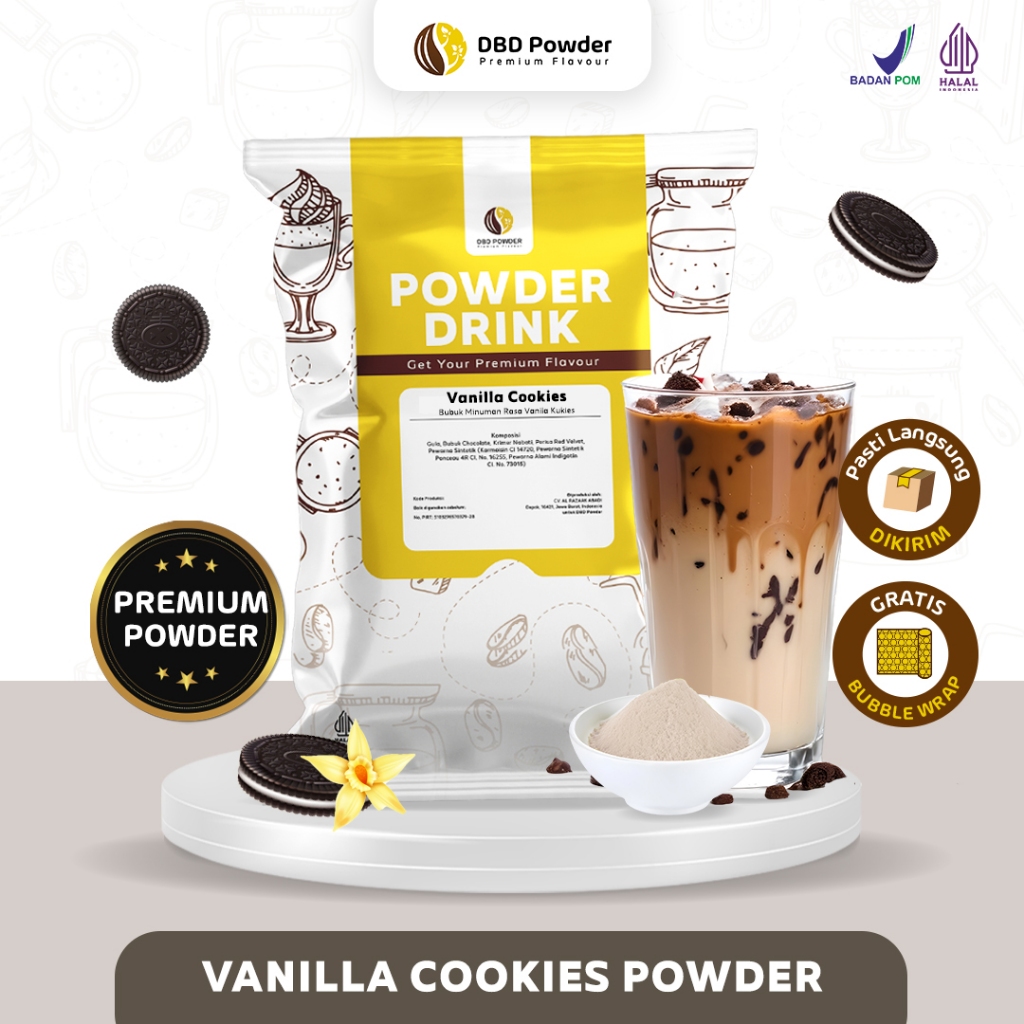Jual Bubuk Minuman Premium Vanilla Cookies - Powder Minuman Premium ...