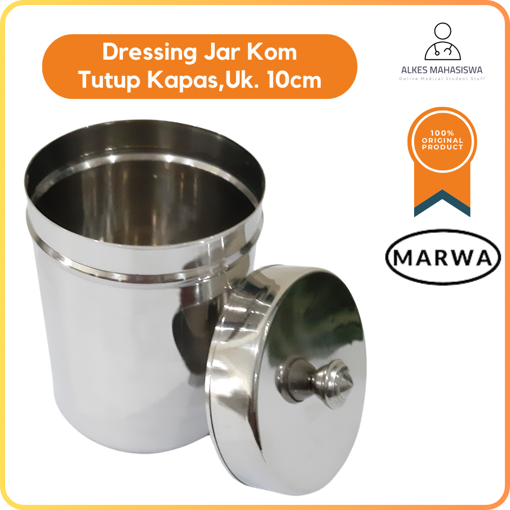 Jual Dressing jar Dresing jar Kom tutup Kom Kapas Tutup Uk.10cm Marwa | Shopee Indonesia