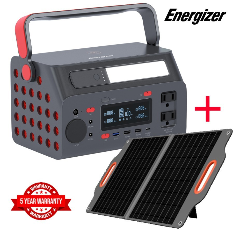 Jual Energizer Portable 300W Power Station + Solar Panel tenaga surya ...