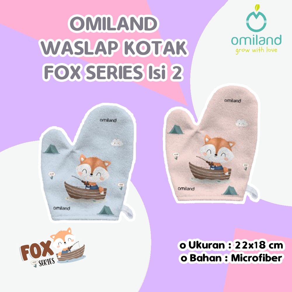 Jual Omiland Waslap Tangan & Kotak All Series | Alpaca Otter Fox Series ...