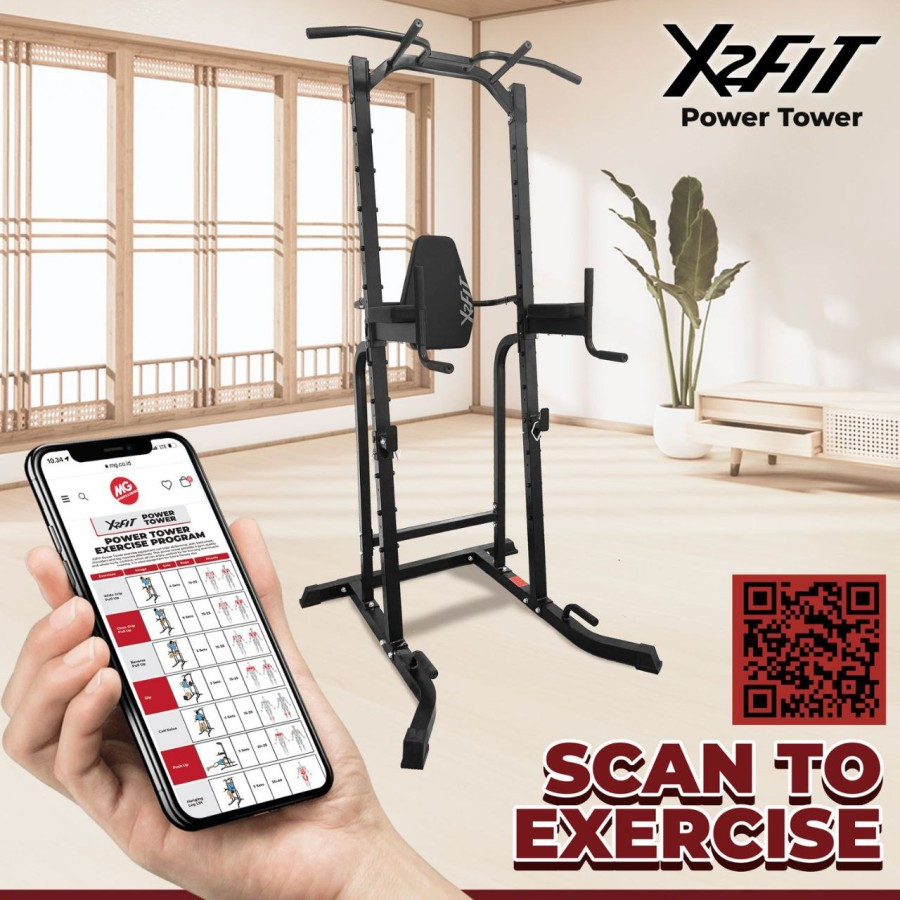 Jual Power Tower X2FIT SMART Adjustable Power Tower 7-in-1 | Shopee ...