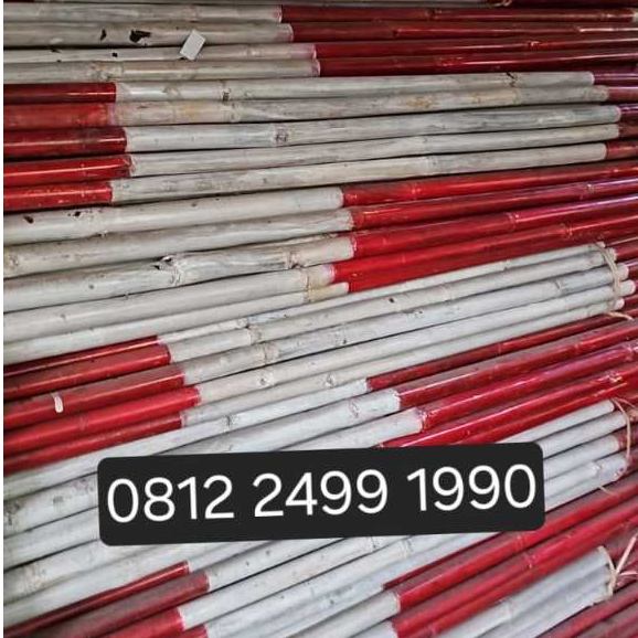 Jual tiang/bendera bambu ukuran 3 meter setengah dan 5 meter | Shopee ...