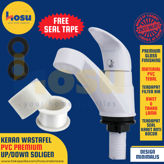 Jual HOSU Kran Air Wastafel Model Tanam / Keran Washtafel Cuci Tangan ...