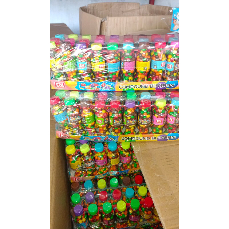 Jual Permen Coklat Compound Buturan Isi 30 Botol | Shopee Indonesia