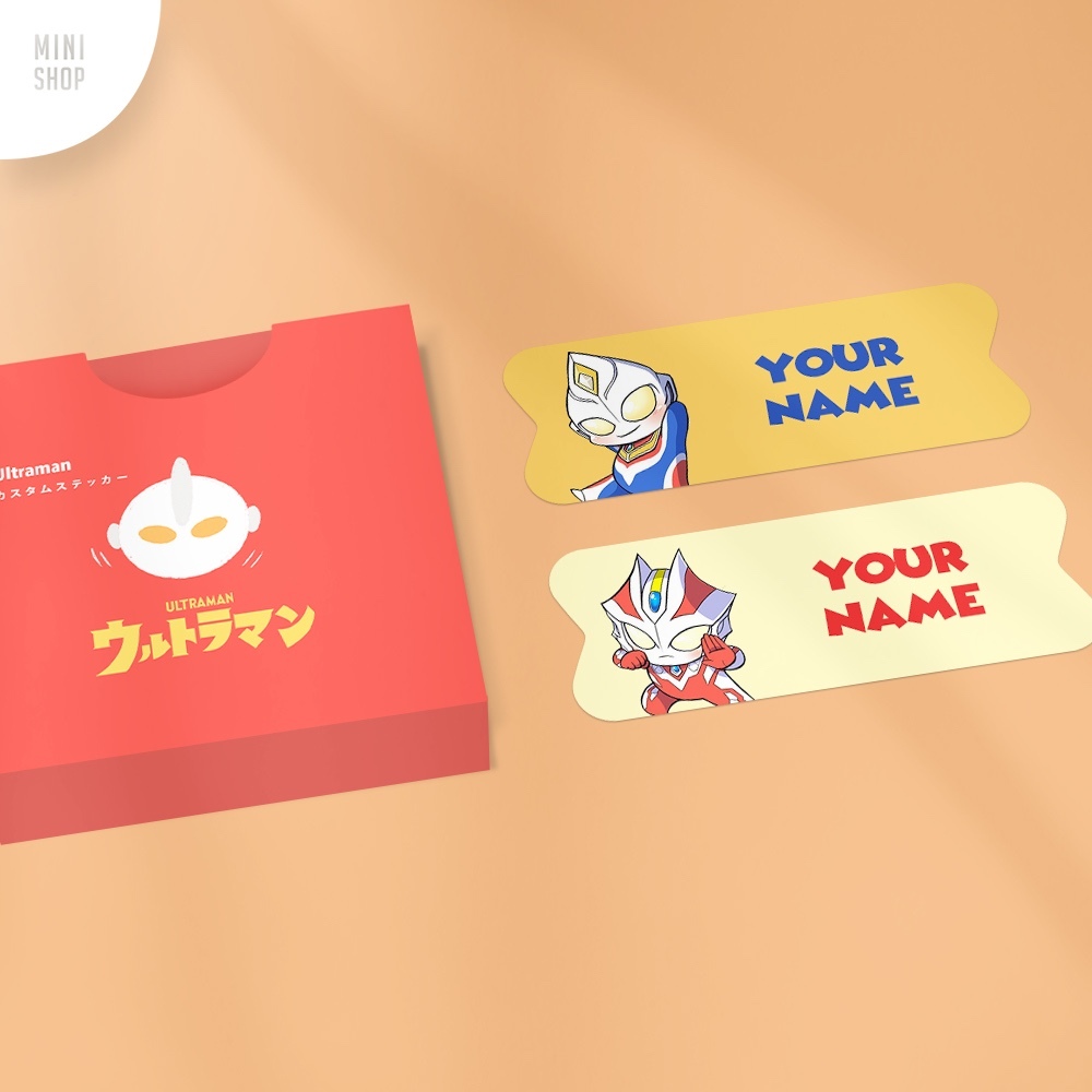 Jual Stiker Nama Custom Waterproof Ultraman ( Ultra Man ) | Shopee ...