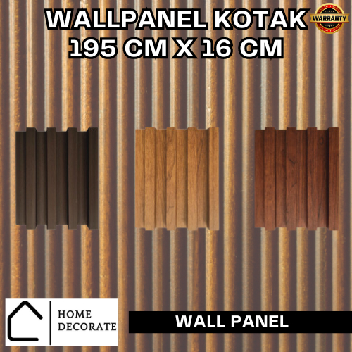 Jual [ TERMURAH ] WALL PANEL WOOD PANEL WPC PVC UKURAN 1.95M x 16CM ...