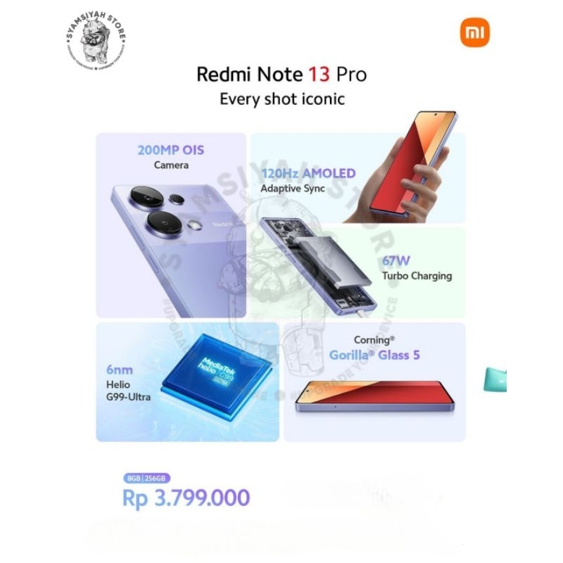 Jual Xiaomi Redmi Note 13 Pro 4G Ram 8+8Gb/256Gb 8/256 New Resmi No ...