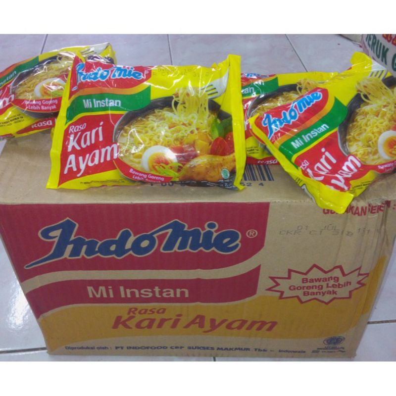 Jual MIE INSTAN INDOMIE KARI AYAM. 1 DUS/40 PCS | Shopee Indonesia