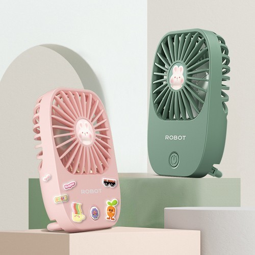 Jual ROBOT Kipas Angin Portable Mini USB Rechargeable RT-BF25 1200 mAH ...
