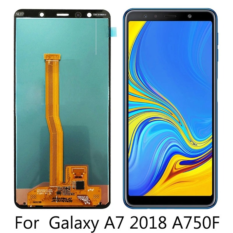 Jual LCD TOUCHSCREEN SAMSUNG A750 / A7 2018 OLED BIG LCD FULLSET LAYAR SENTUH NEW - COMPLETE ...