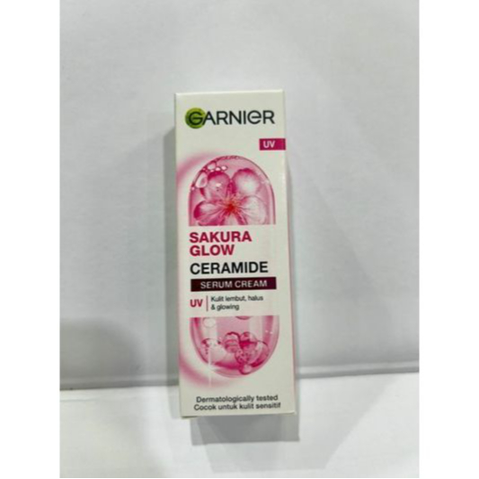 Jual GARNIER SAKURA GLOW CERAMIDE DAY CREAM UV 20ml (pink) | Shopee ...