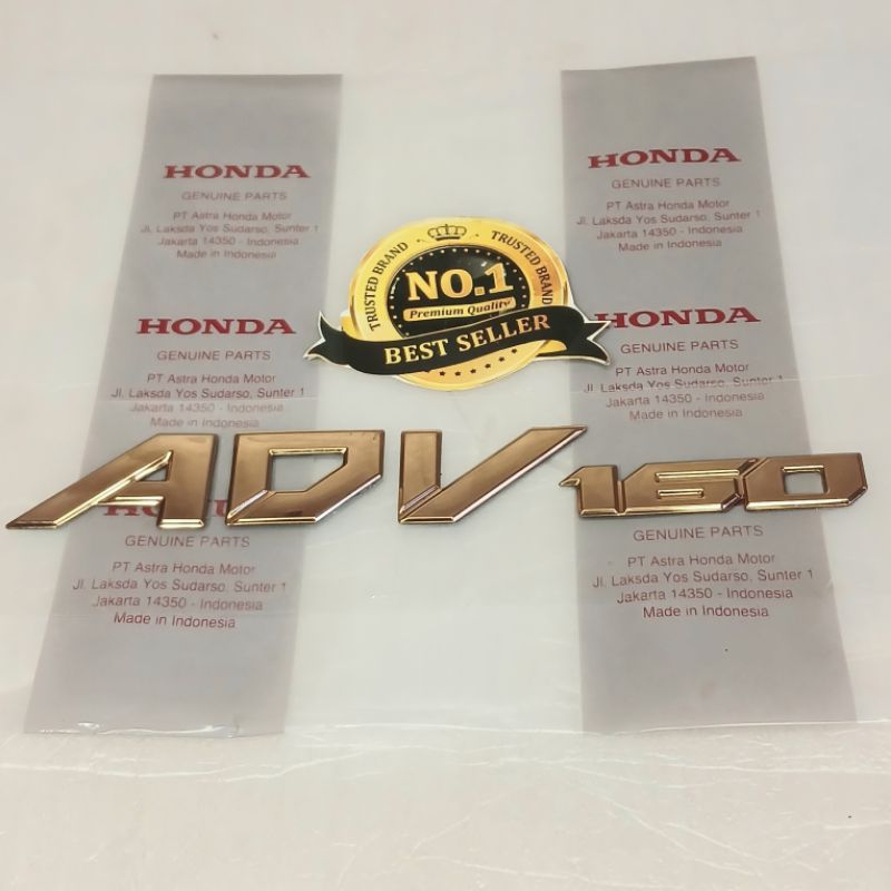 Jual stiker emblem honda adv 160 gold tembaga original | Shopee Indonesia