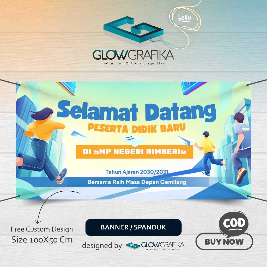 Jual Cetak Spanduk Banner Ucapan Selamat Datang Peserta Didik Baru ...