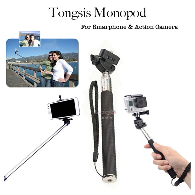 Jual Tongsis Monopod For Smarphone & Action Camera Gopro DJI Insta360 ...