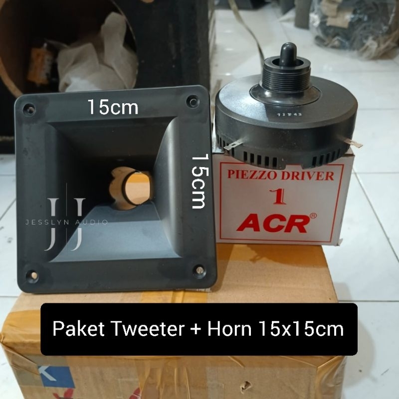 Jual Paket tweeter ACR piezoo 100 Watt + Horn 15x15 cm bahan plastik ... Jual Paket tweeter ACR piezoo 100 Watt + Horn 15x15 cm bahan plastik ...