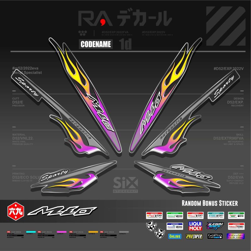 Jual STIKER MIO API TRANSPRAN/STRIPING MIO LAMA PHLIPINA/MIO LAMA ...