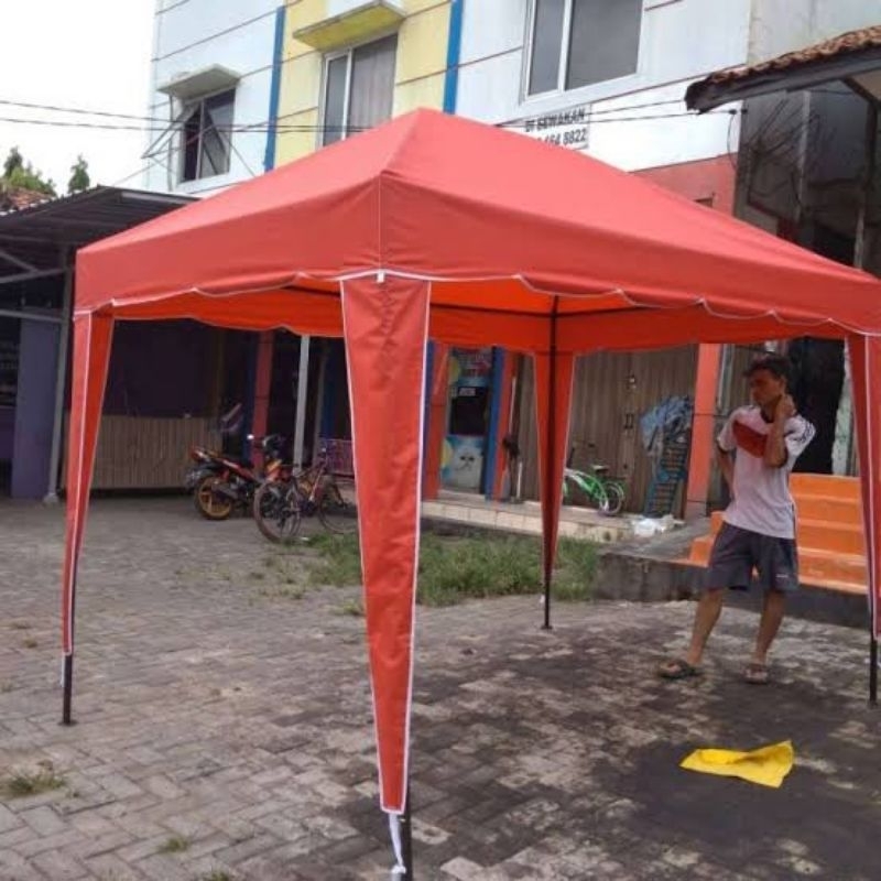 Jual tenda cafe 2x3 stand jualan kaki lima promosi murah | Shopee Indonesia